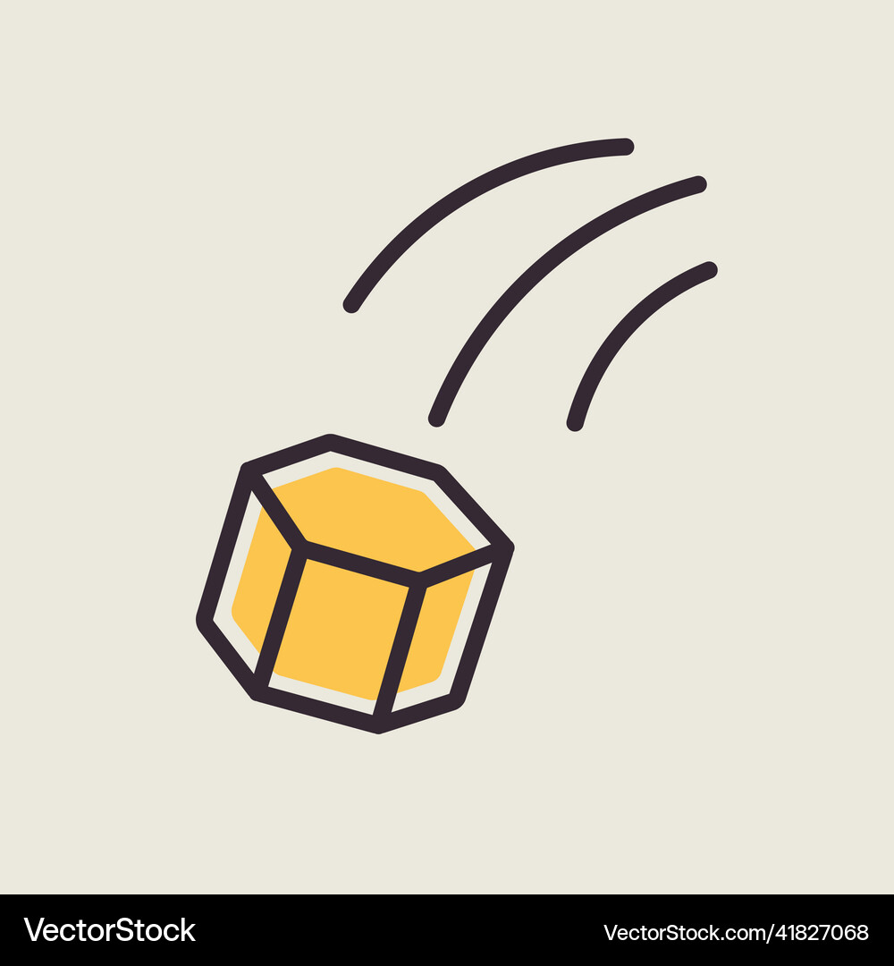 Thrown stone or paving stones slabs icon Vector Image