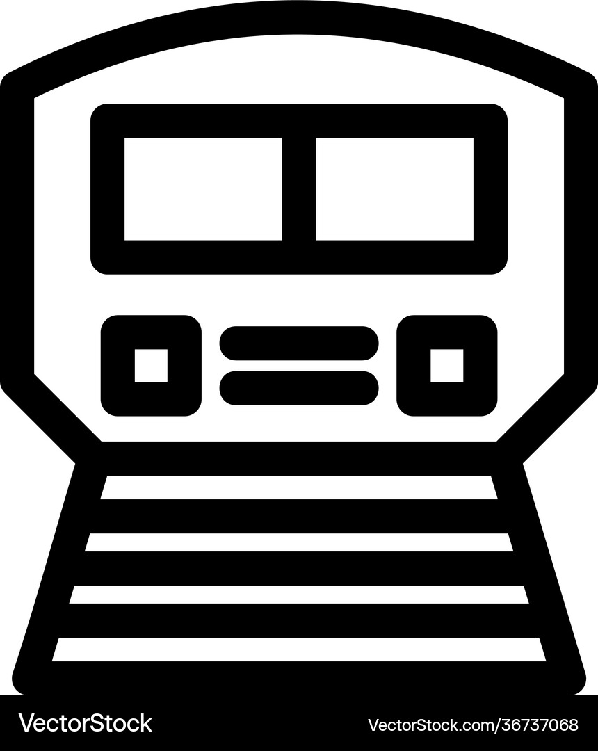 Train icon or logo isolated sign symbol Royalty Free Vector
