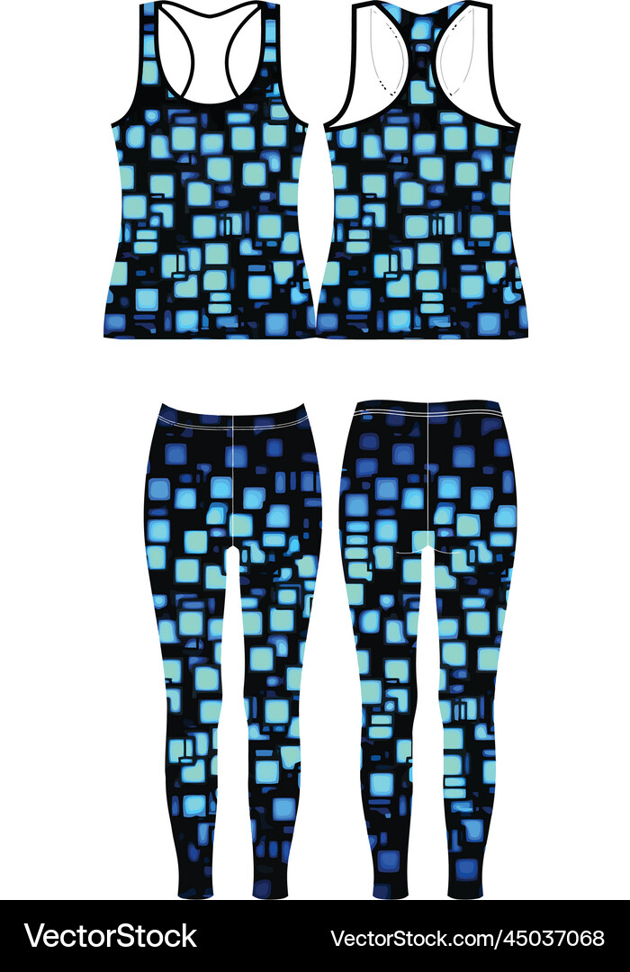 Ustom design leggings templates mock ups Vector Image