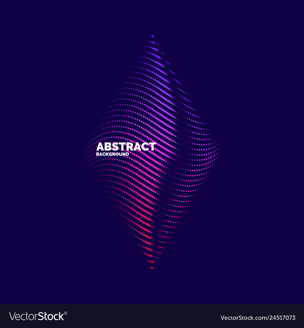 Abstract background with dynamic waves Royalty Free Vector