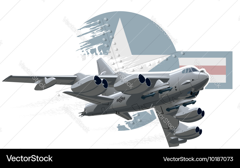 Cartoon Military Airplane Royalty Free Vector Image