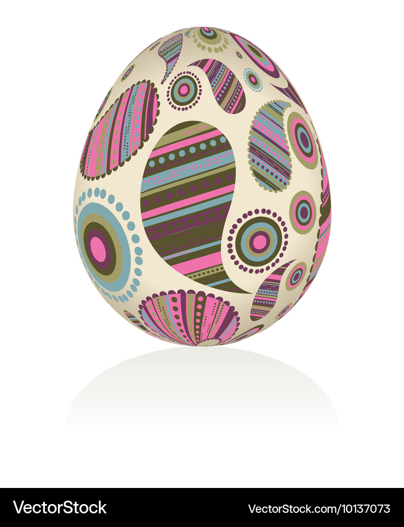 Easter egg Royalty Free Vector Image - VectorStock