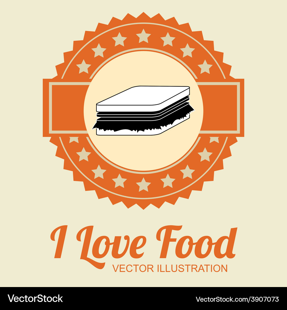 Food design over beige background Royalty Free Vector Image