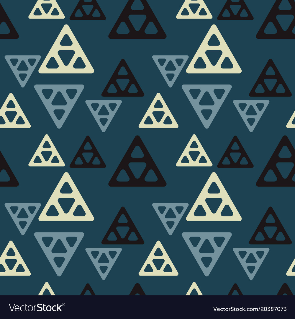 Pyramid technology seamless pattern Royalty Free Vector