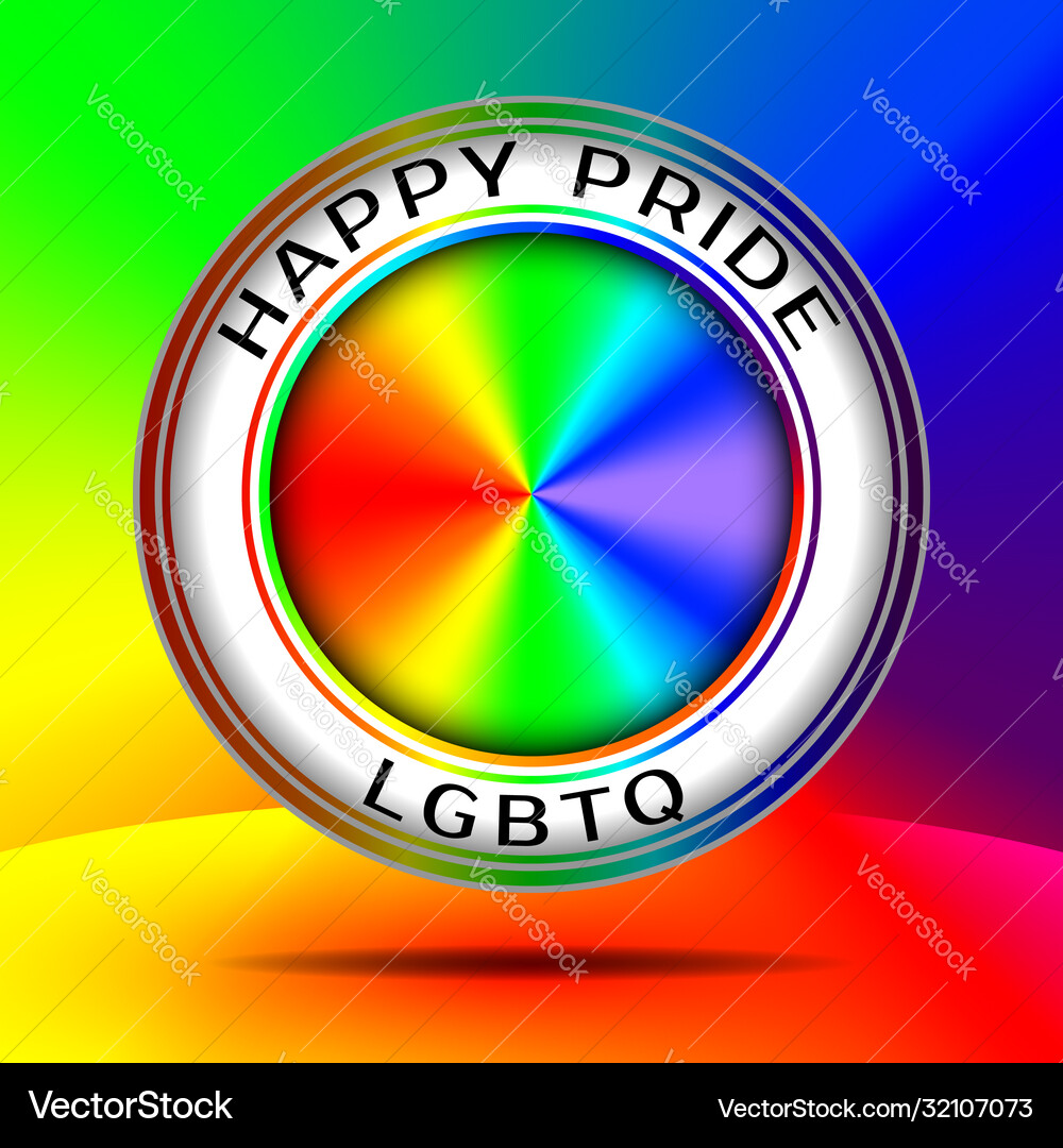 Rainbow Round Stickers
