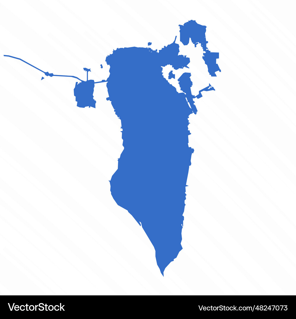 Simple map of bahrain country Royalty Free Vector Image
