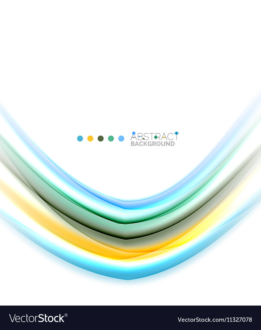 Abstract wave template Royalty Free Vector Image