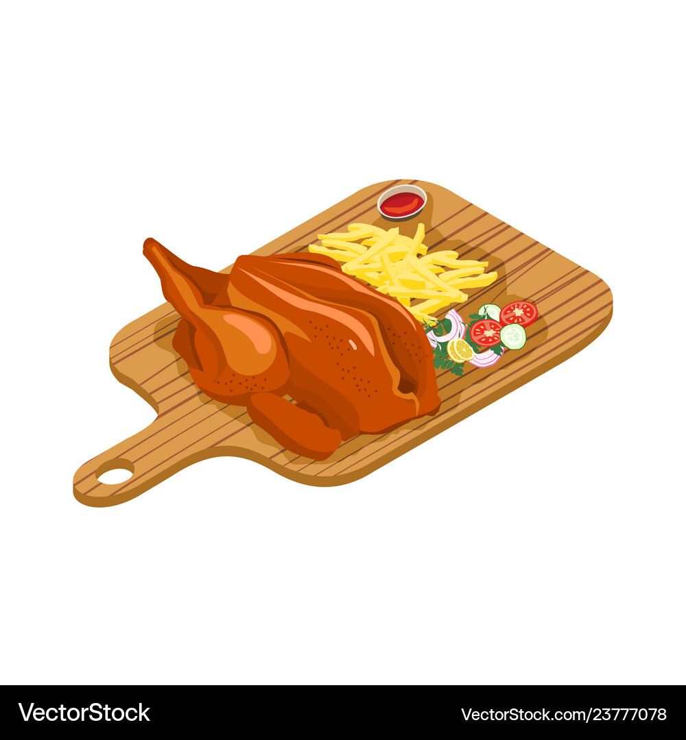 Design of grilled chicken Royalty Free Vector Image