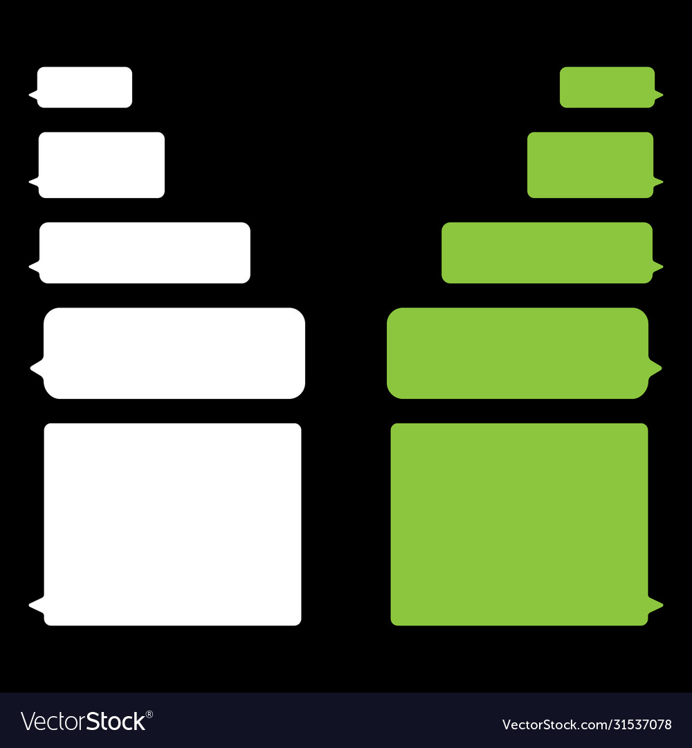 Modern sms or message icons bubble speech set Vector Image