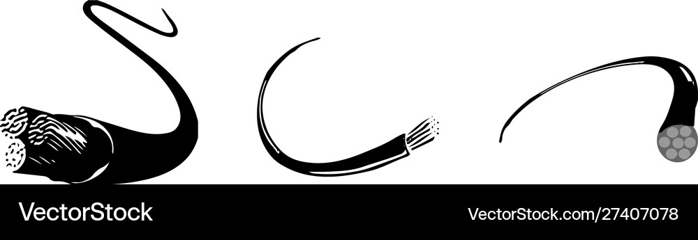Optic fiber cable icon on color background Vector Image