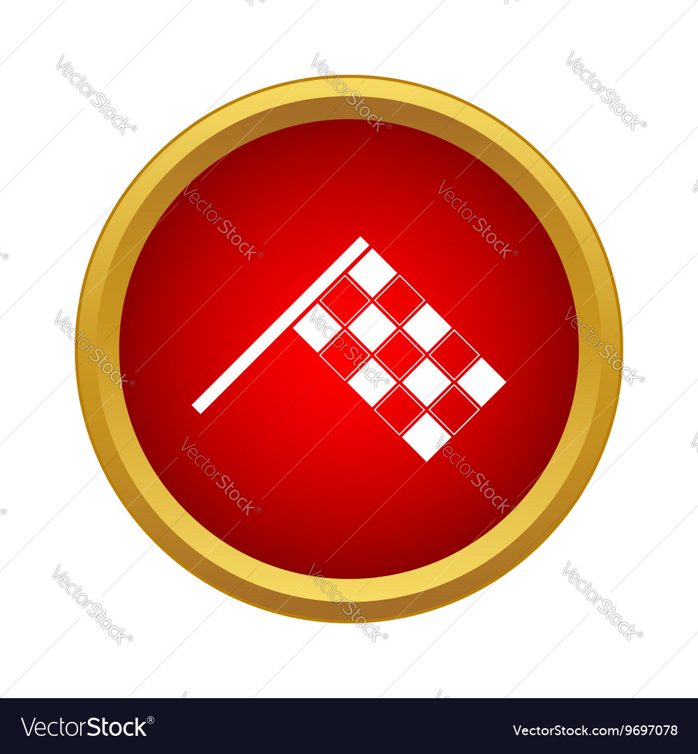 Racing flag icon simple style Royalty Free Vector Image Racing flag icon simple style Royalty Free Vector Image