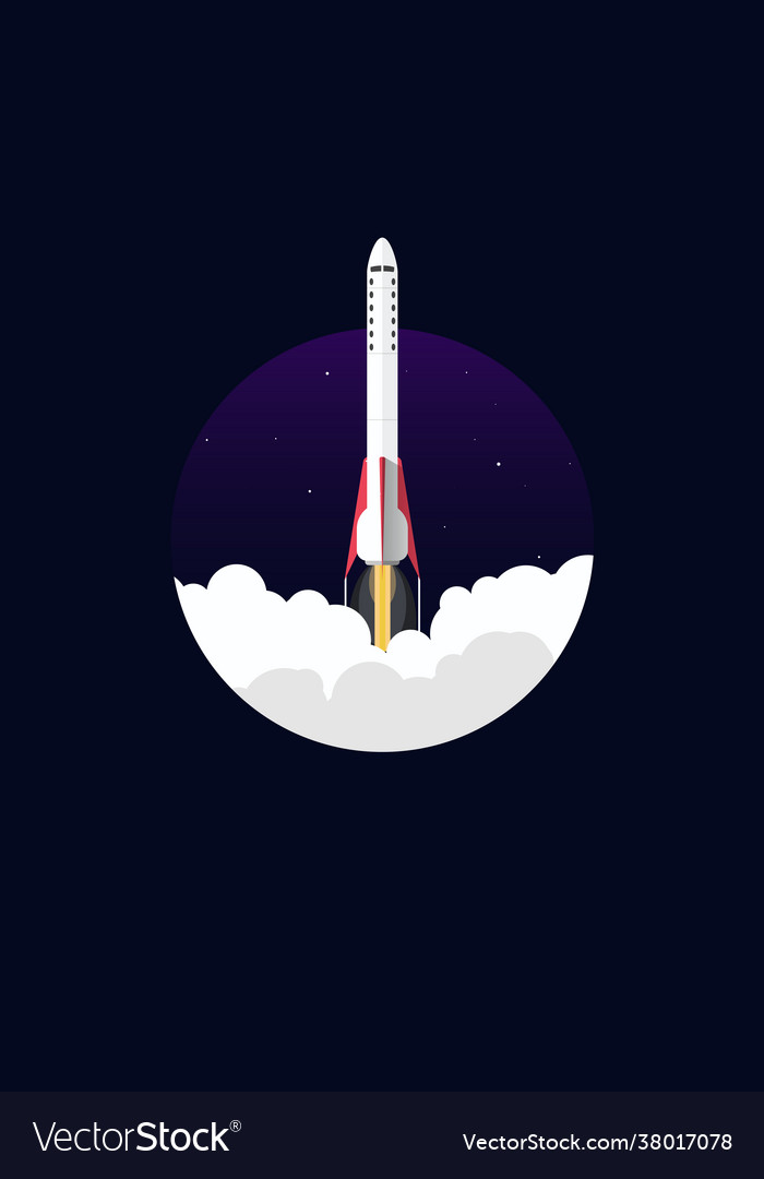Space rocket concept Royalty Free Vector Image