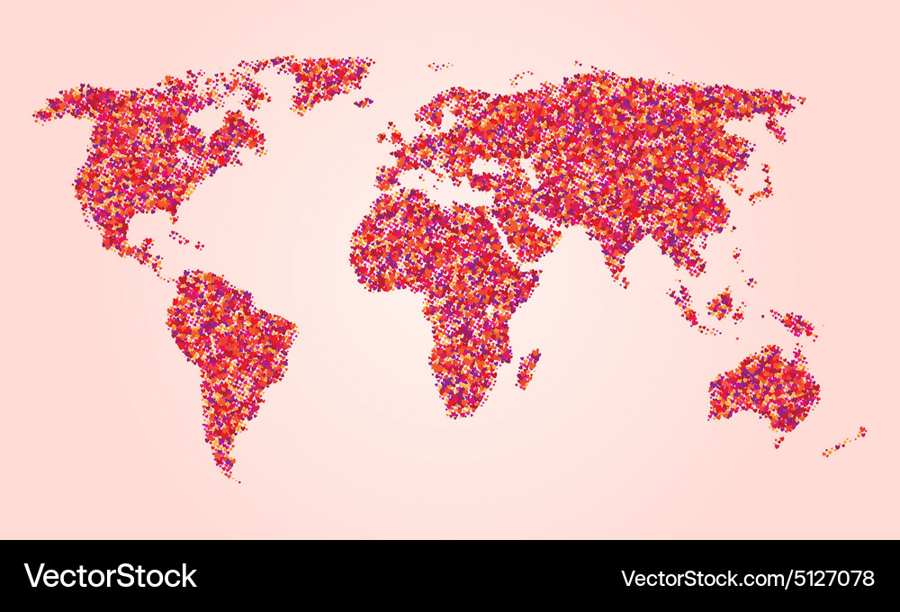 World of love Royalty Free Vector Image - VectorStock