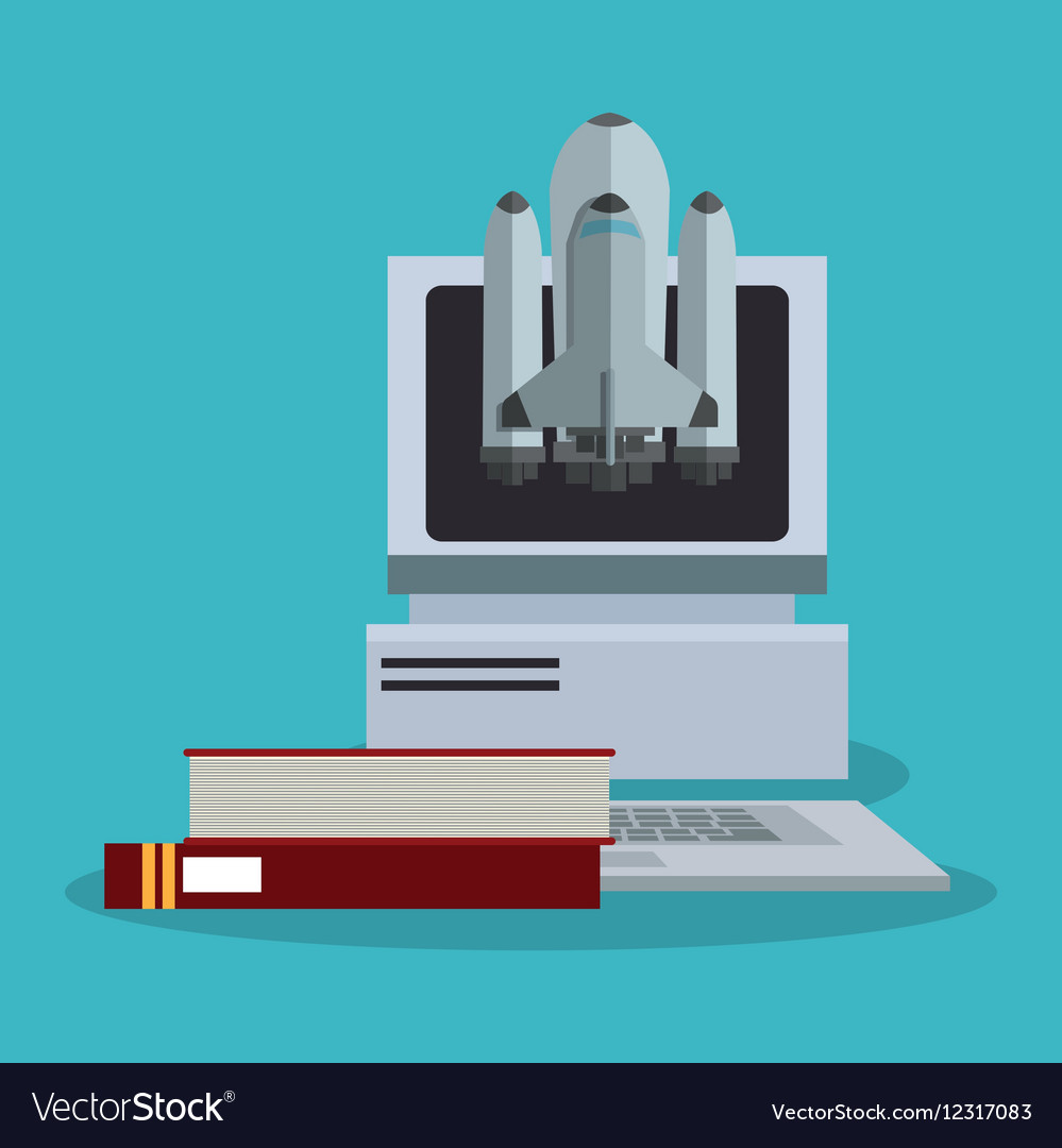 Colorful computer and science design Royalty Free Vector