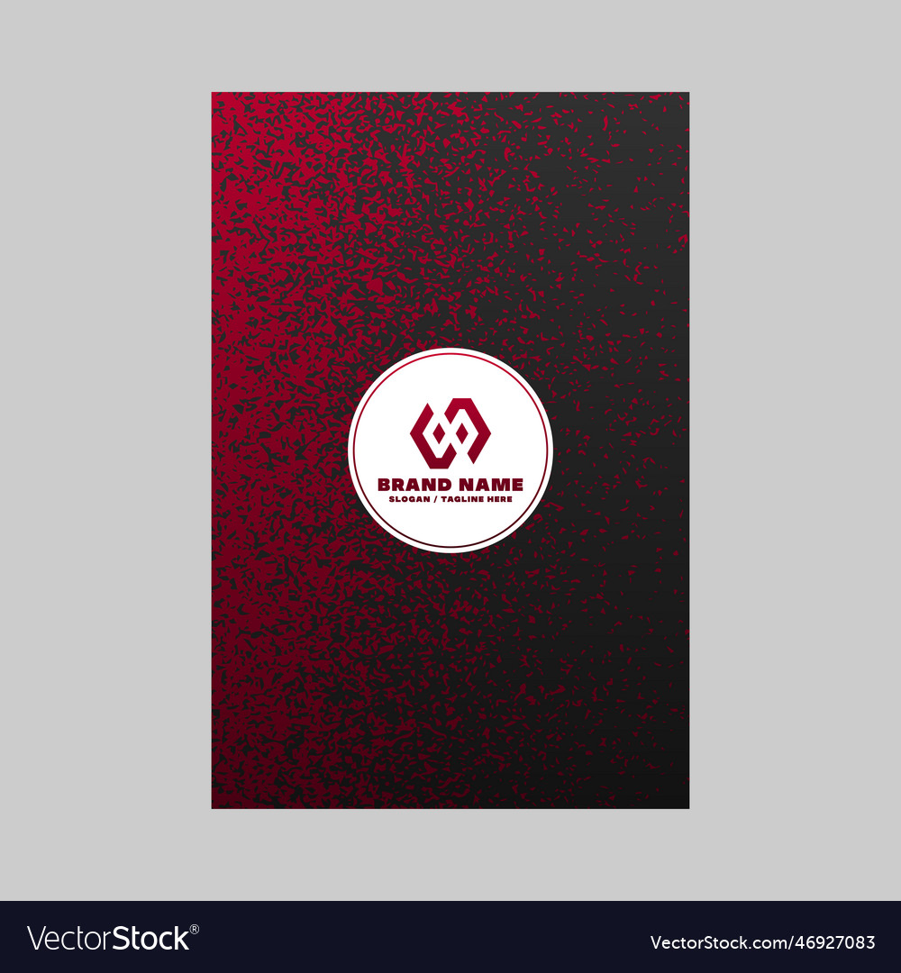 Modern poster with grain texture style Royalty Free Vector