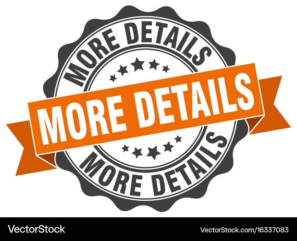 More details stamp sign seal Royalty Free Vector Image