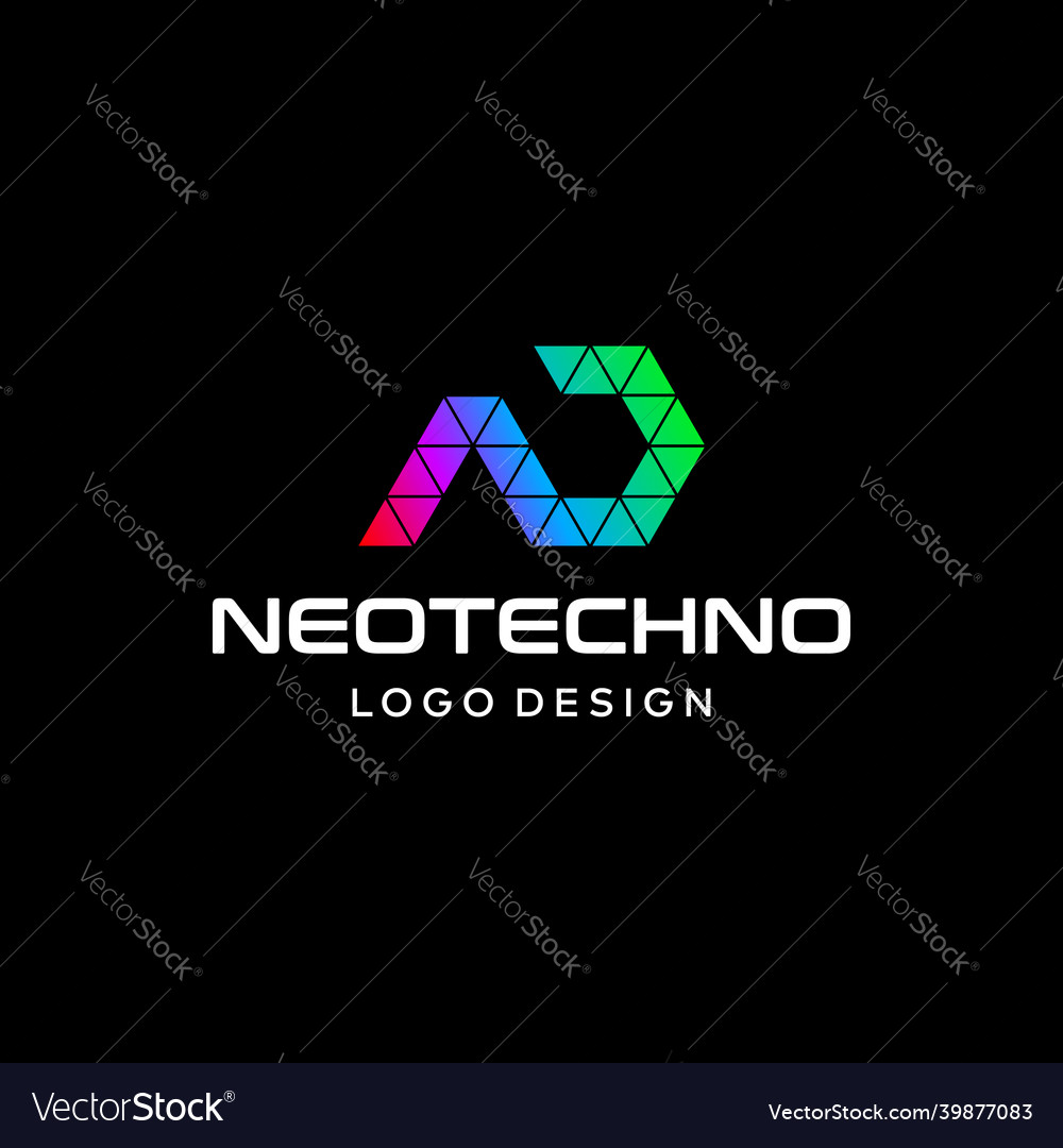 N tech logo Royalty Free Vector Image - VectorStock
