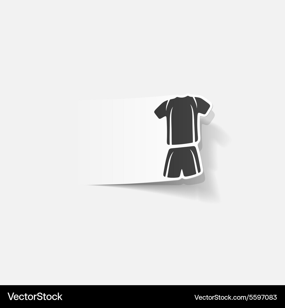 Realistic design element football clothing Vector Image