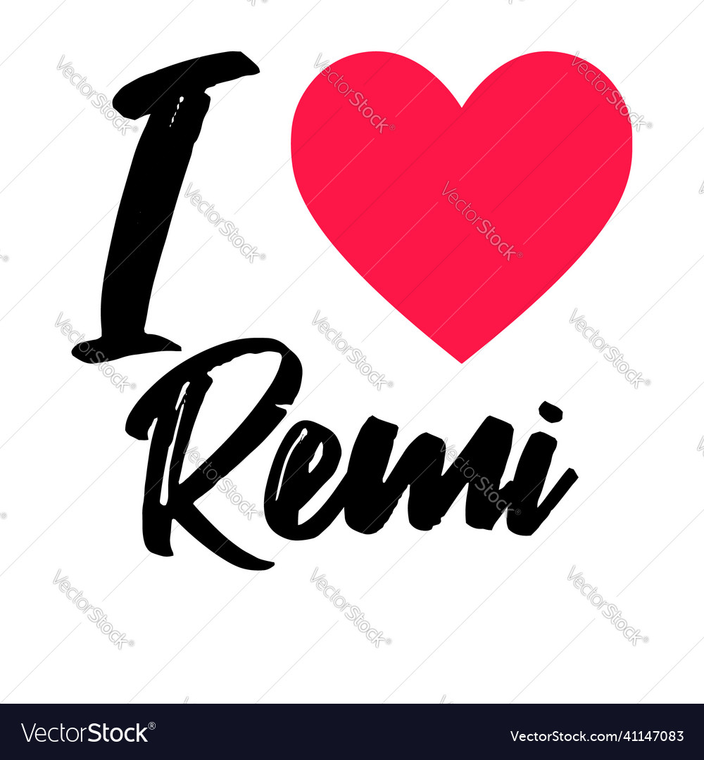 Remi Royalty Free Vector Image - VectorStock