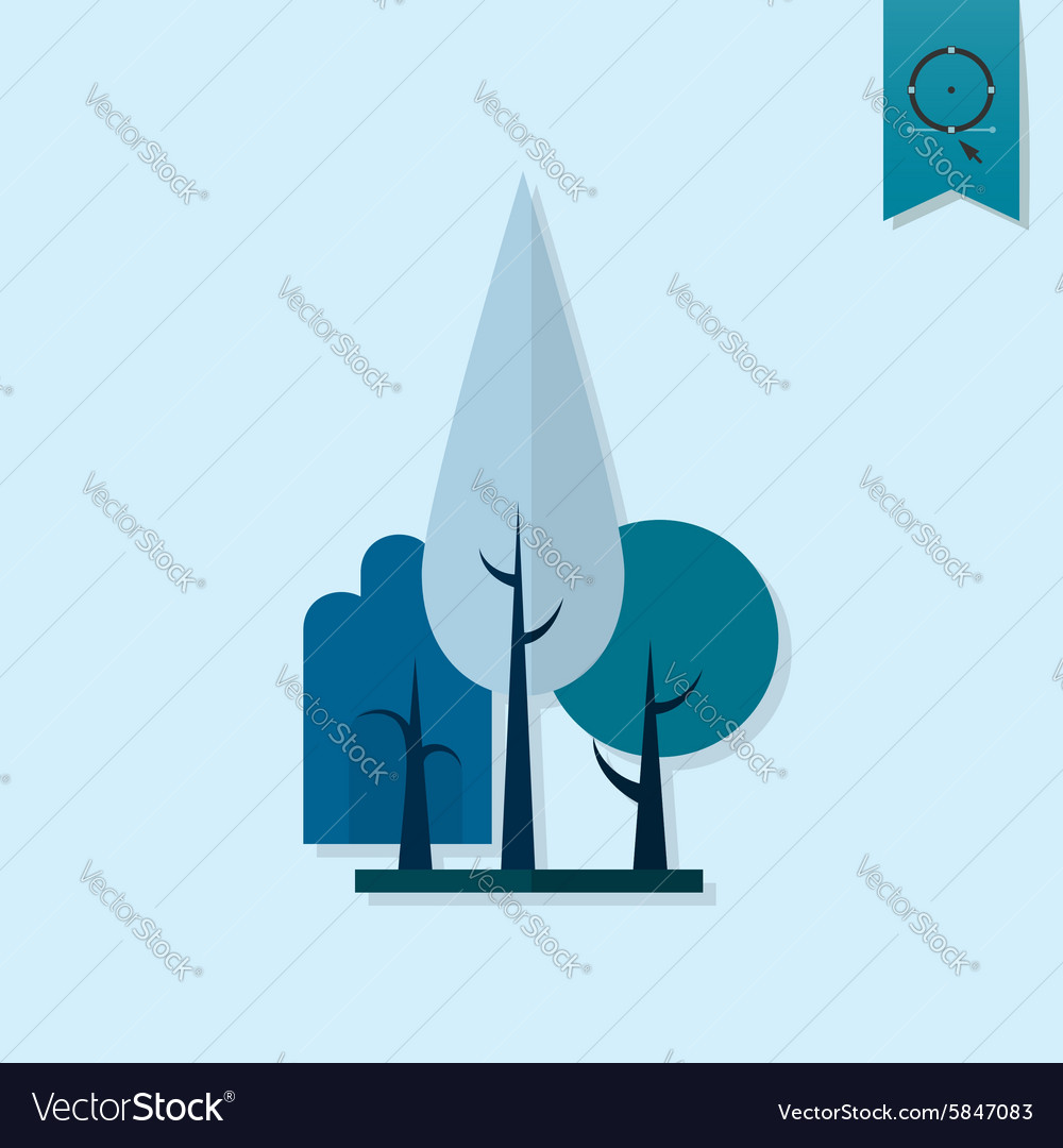 Stylized tree Royalty Free Vector Image - VectorStock