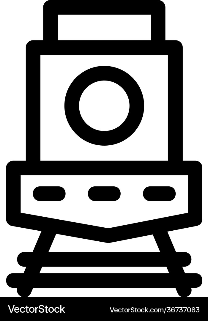 Train icon or logo isolated sign symbol Royalty Free Vector