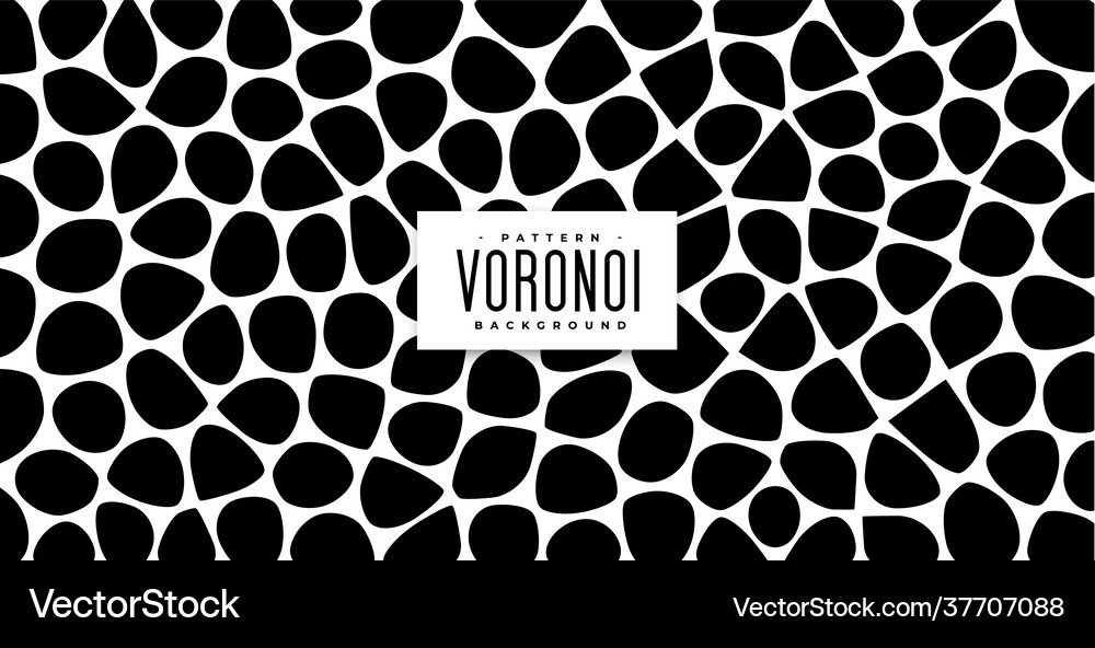 Abstract organic animal pattern or voronoi art Vector Image