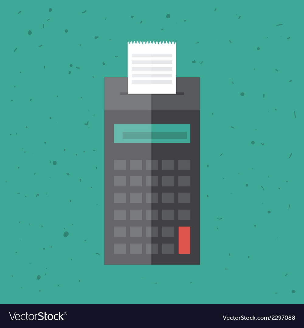 Billing machine Royalty Free Vector Image - VectorStock