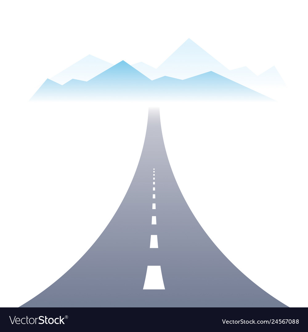 Country road highway perfect design the way to Vector Image