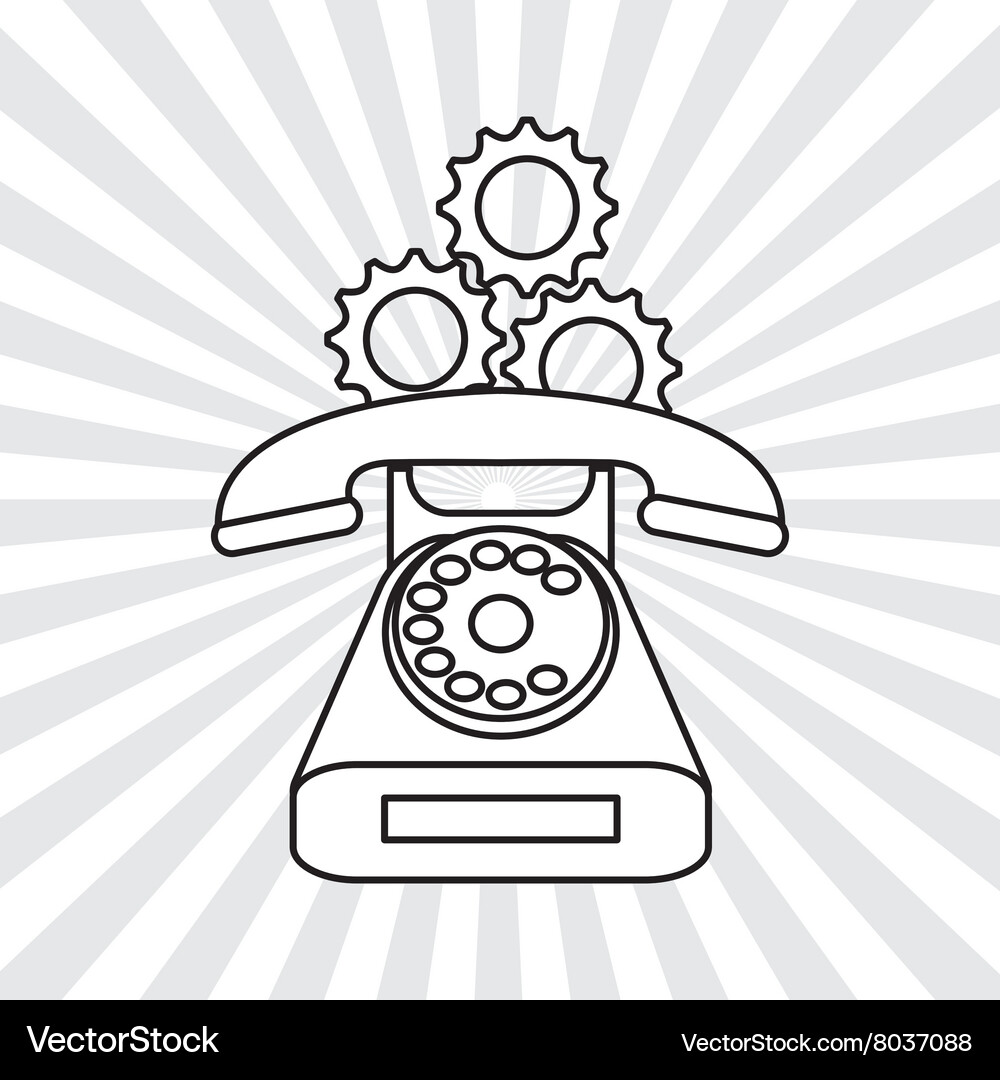 Phone and customer service icon design Royalty Free Vector