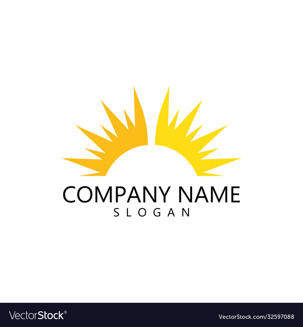 Sun logo Royalty Free Vector Image - VectorStock