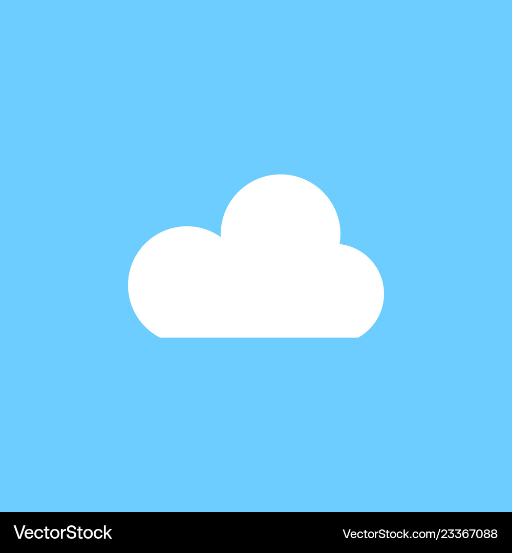 White cloud graphic icon design template Vector Image