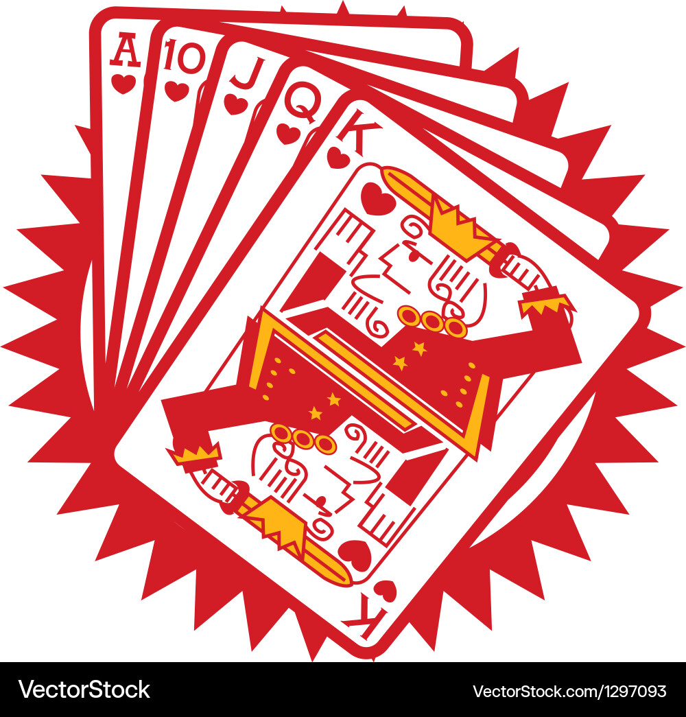 A hand of cards Royalty Free Vector Image - VectorStock