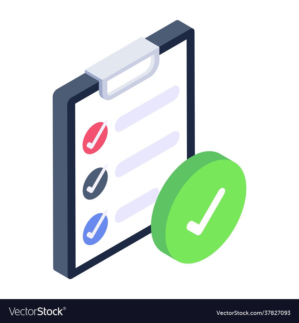 Checklist Royalty Free Vector Image - VectorStock