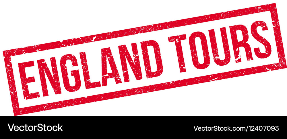 England tours rubber stamp Royalty Free Vector Image