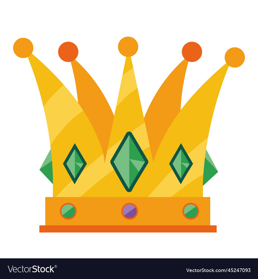 Golden Crown Queen Royalty Free Vector Image Vectorstock