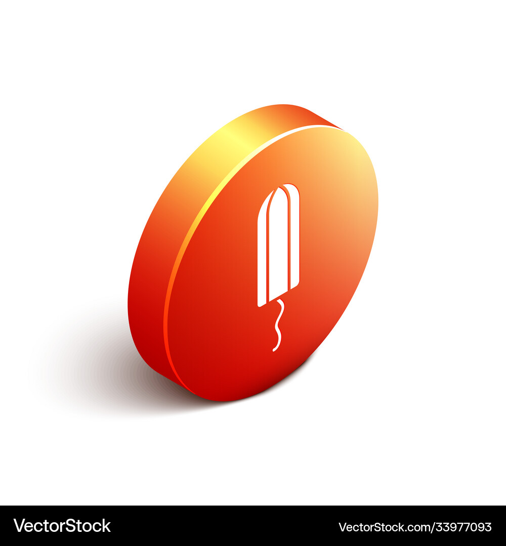 Isometric menstruation and sanitary tampon icon Vector Image