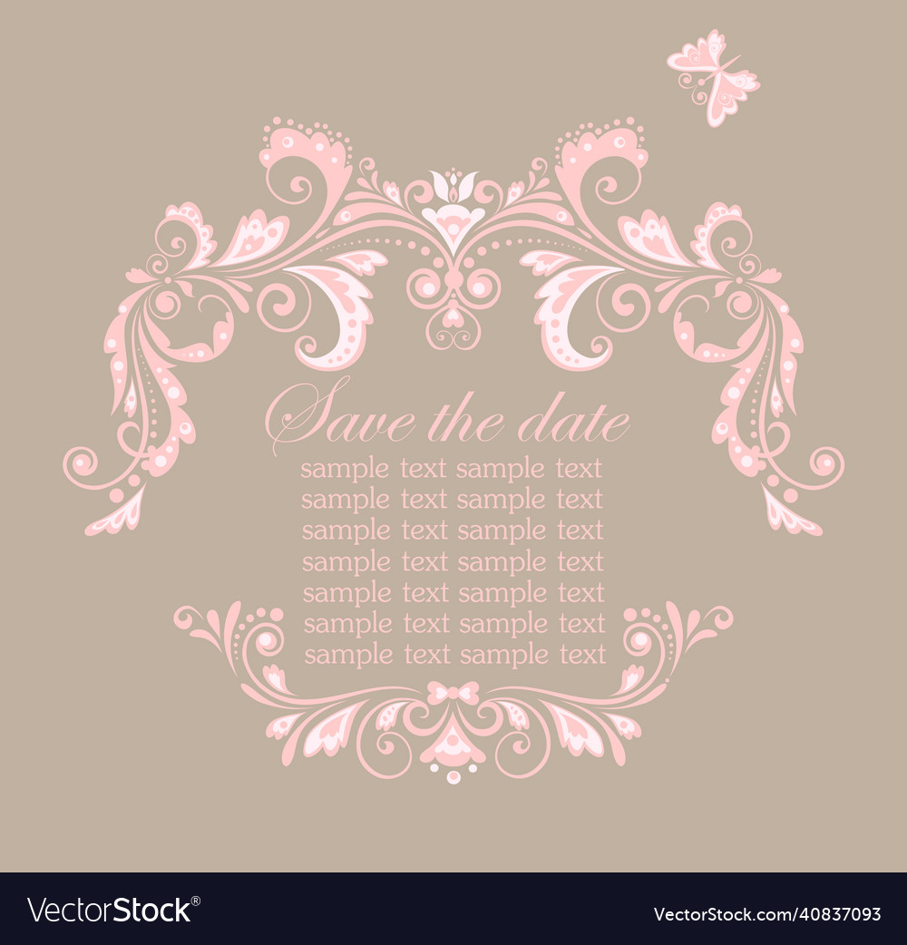 Pastel vintage header Royalty Free Vector Image