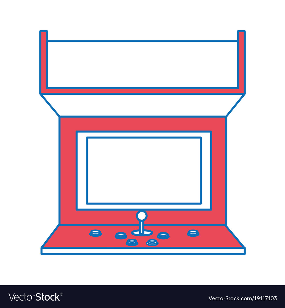 Arcade machine design Royalty Free Vector Image Arcade machine design Royalty Free Vector Image