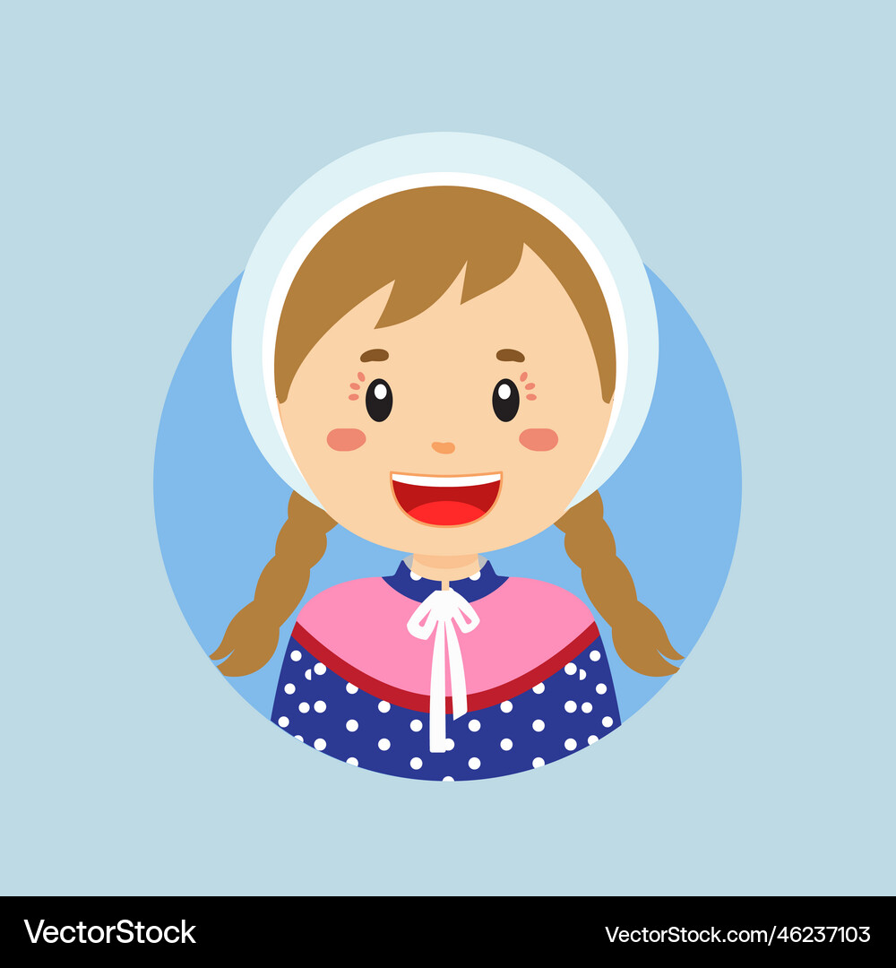 Avatar of a denmark character Royalty Free Vector Image