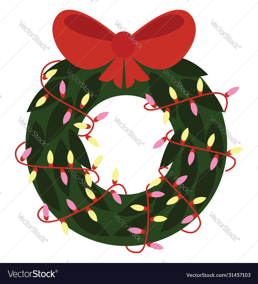 Christmas decoration on white background Vector Image