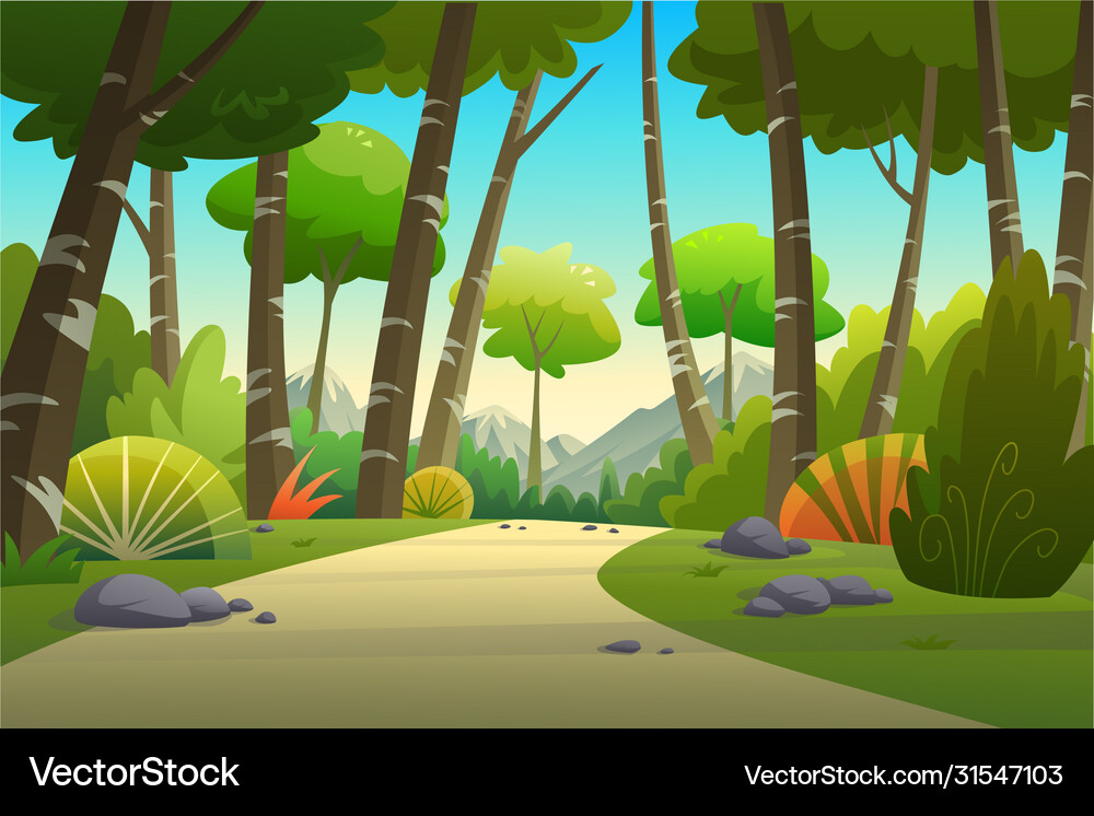 Landscape in daytime is very beautiful Royalty Free Vector