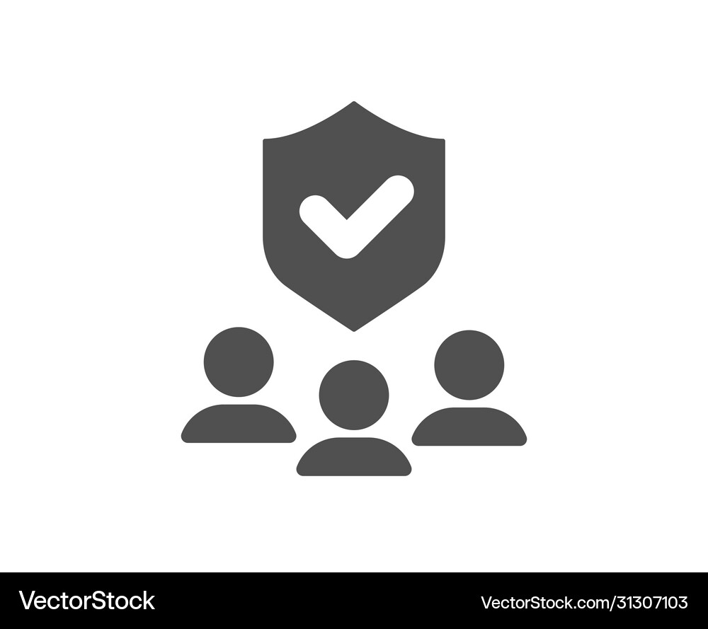Security agency icon body guard sign Royalty Free Vector
