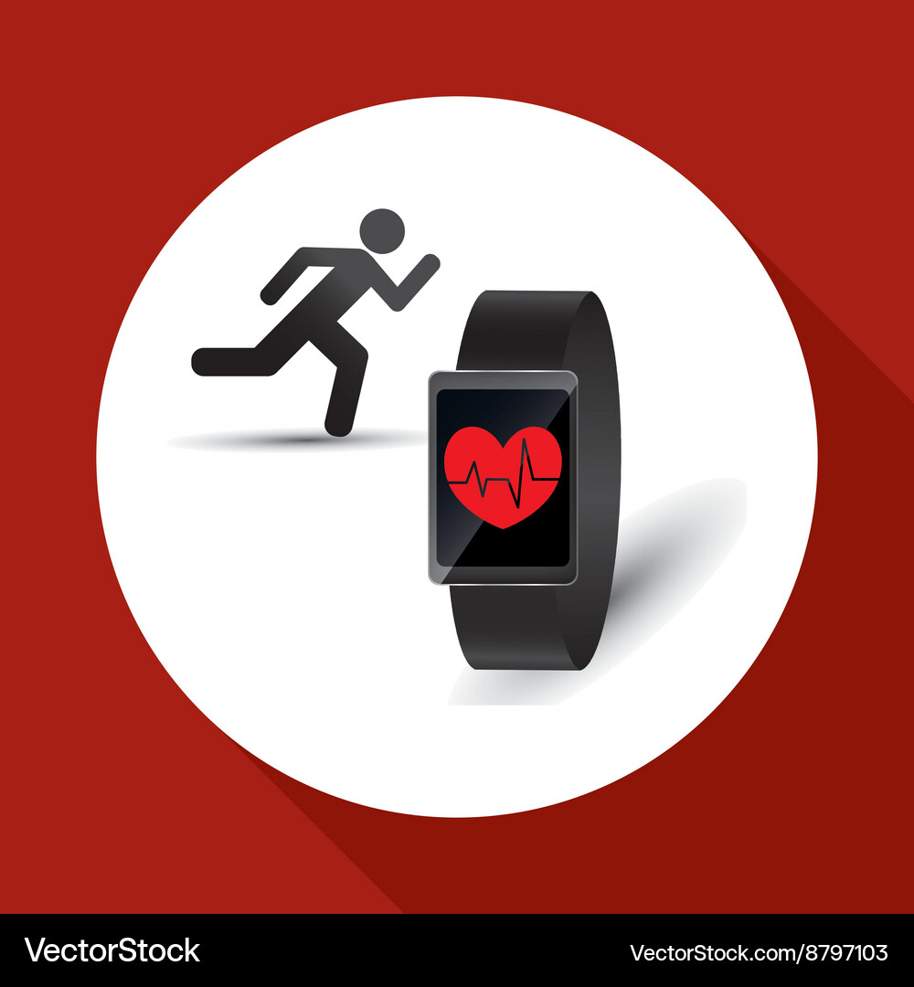 Wearable technology design social media icon Vector Image