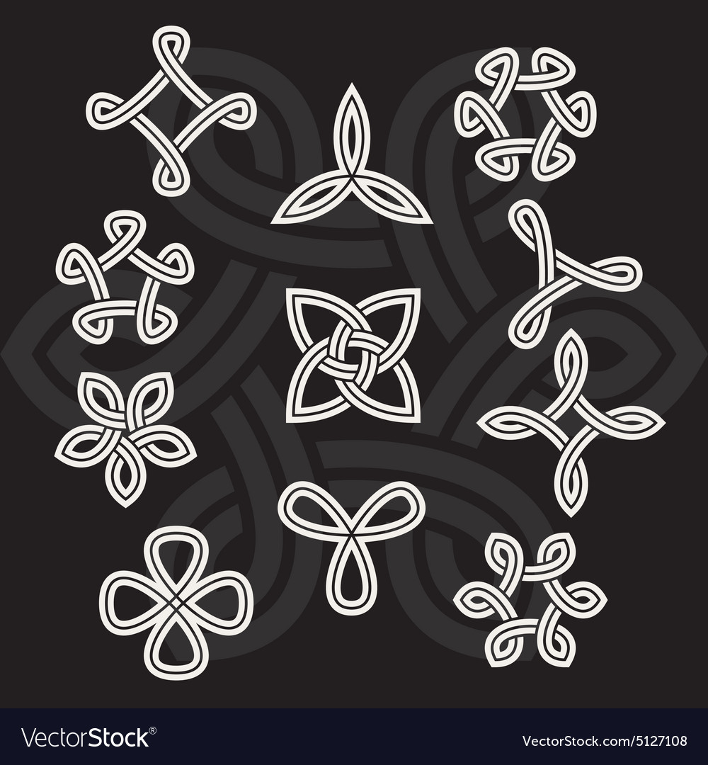Celtic decorative elements Royalty Free Vector Image