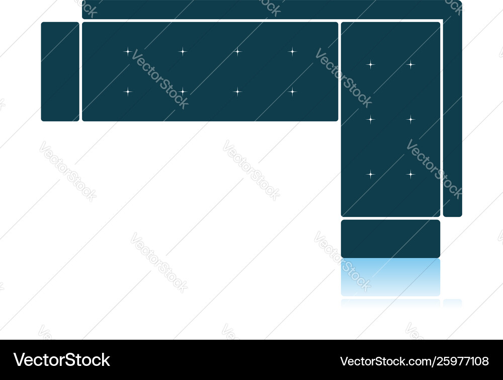 Corner sofa icon Royalty Free Vector Image - VectorStock