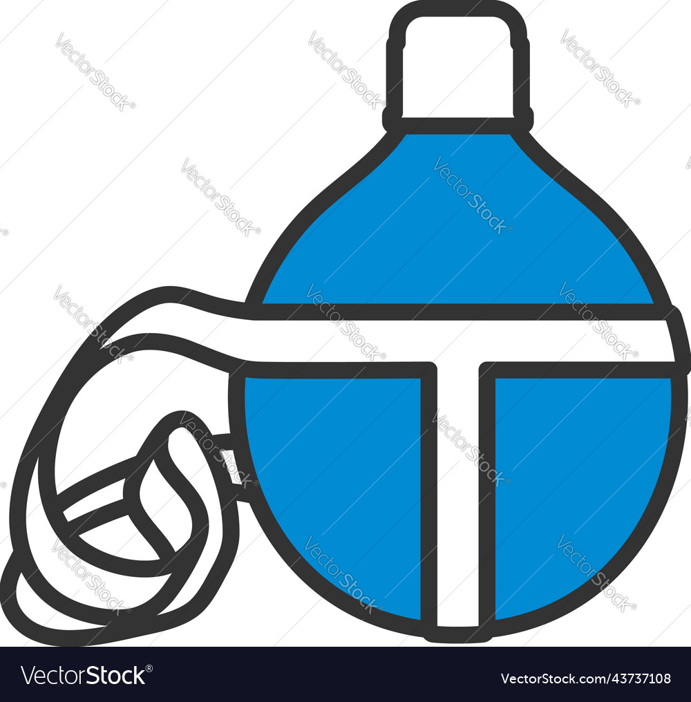 Icon of touristic flask Royalty Free Vector Image