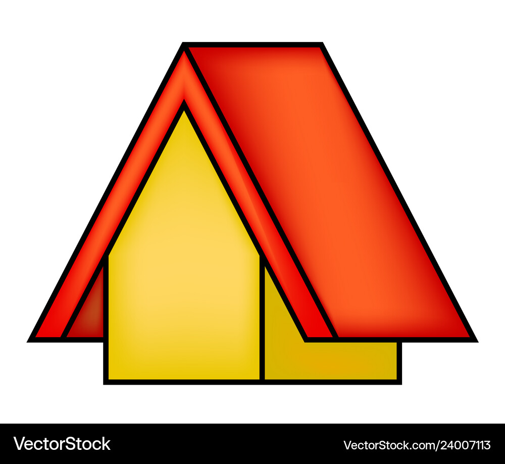 Cartoon house symbol icon design Royalty Free Vector Image