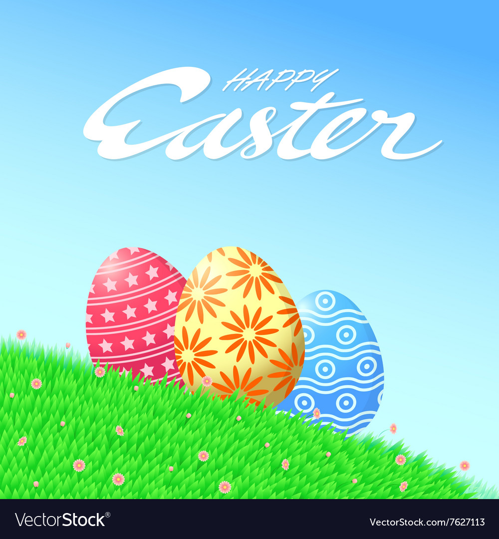 Easter eggs Royalty Free Vector Image - VectorStock