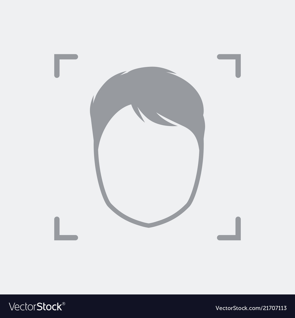 Facial recognition Royalty Free Vector Image - VectorStock
