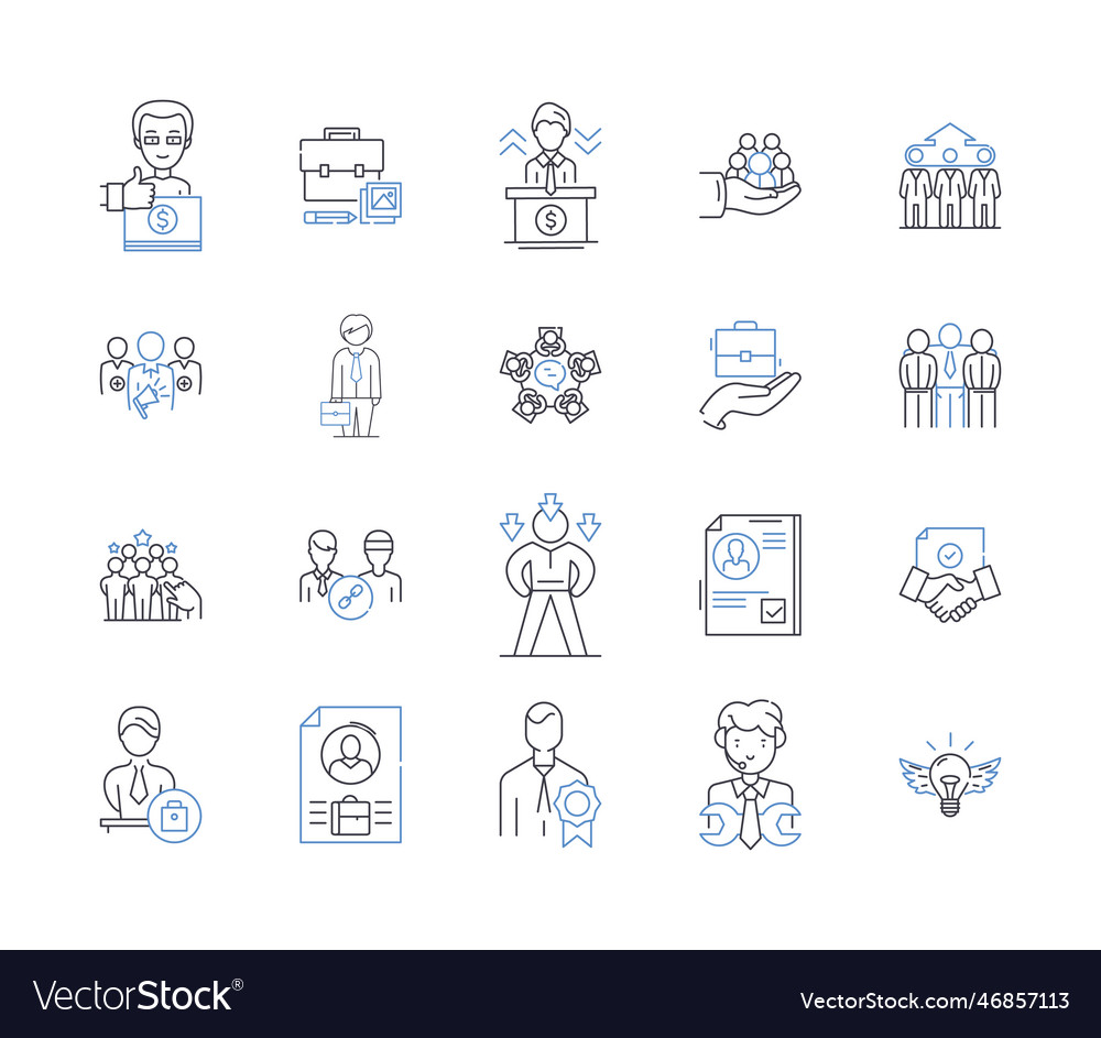 Land tech line icons collection geospatial Vector Image Land tech line icons collection geospatial Vector Image